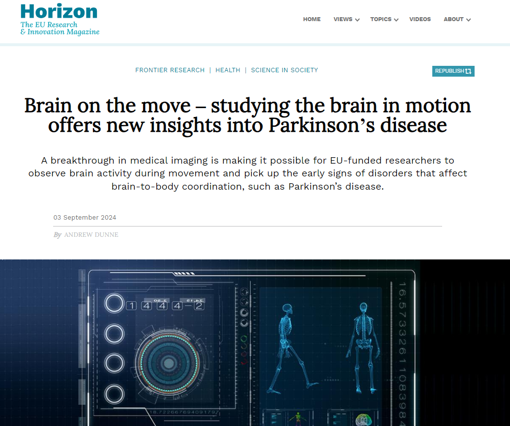 An article about the TwinBrain project was published in the prestigious magazine Horizon - ZRS Koper